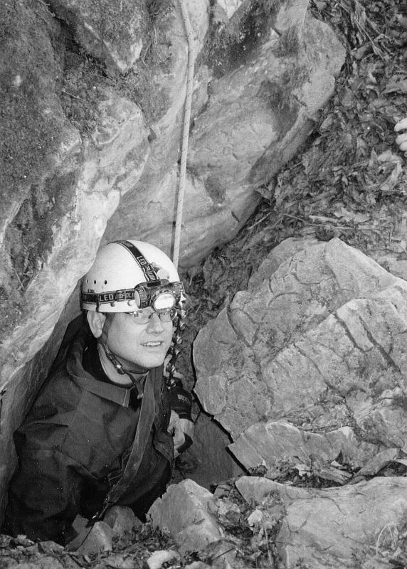 McClungs Cave/doug in lightners entrance by Rick Shortt